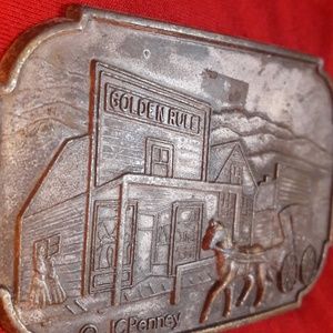 jcpenney | Accessories | Vintage Brass Jcpenny 7s Belt Buckle | Poshmark